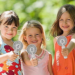 LISGHTJS Portable Handheld Cooling Fan Small Fans that Blow Cold Air, Mini Cold Compress Fan USB Rechargeable Personal Hand Held Travel Fan For Women Make up, Outdoor Camping, Office Desk