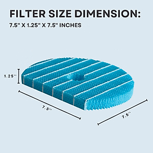 Nispira Premium Humidification Replacement Filter Compatible with Sharp Air Purifier Humidifier KC-850U KC-860U. Compared to Part FZ-C100MFU, 2 Filters