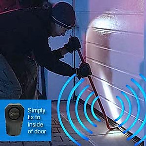 Door Alarm, Home Security with wireless remote. Shed, Garage, Lockup, Summer House. Alerts prior to entry or damage, Waterproof, Indoor/Outdoor 113db