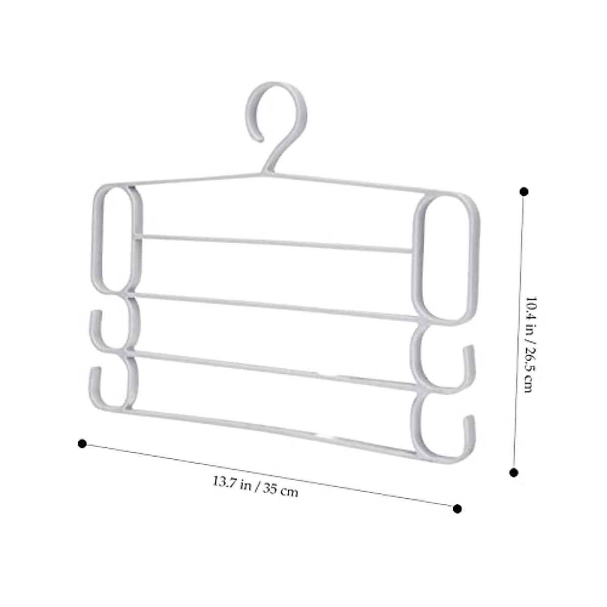 HANABASS 3pcs Tie Rack Hanger Hanger for Pants Multipurpose Hanger Skirt Clothes Hanger Skirts Hangers Leggings Hanger Coat Hanger Pants Rack Trousers Space Saving Hangers Jeans Hangers Pp