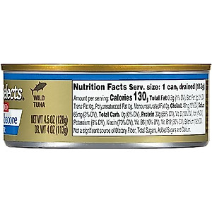 StarKist Selects No Salt Added Chunk White Albacore Tuna in Water - 4.5 oz Can (Pack of 12)