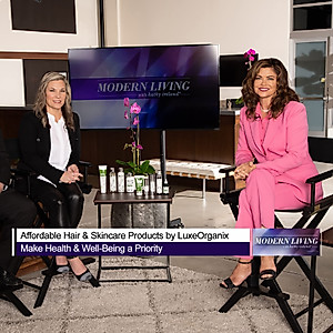 LuxeOrganix Sulfate Free Shampoo and Conditioner: Keratin Safe & Paraben Free - Moroccan Argan Oil Smooths & Moisturizes, Best for Dry, Damaged, Frizzy, & Curly Hair (8oz Set)