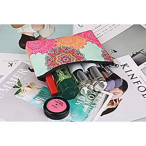 HAOGUAGUA Cosmetic Bag for Women Waterproof Cute Fashion Purse Makeup Bag Roomy Travel Toiletry Pouch Girls Gifts (#6)