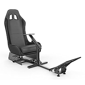 cirearoa Racing Wheel Stand with seat Gaming Chair Driving Cockpit for All Logitech G923 | G29 | G920 | Thrustmaster | Fanatec Wheels | Xbox One, PS4, PC Platforms (Black/Grey)