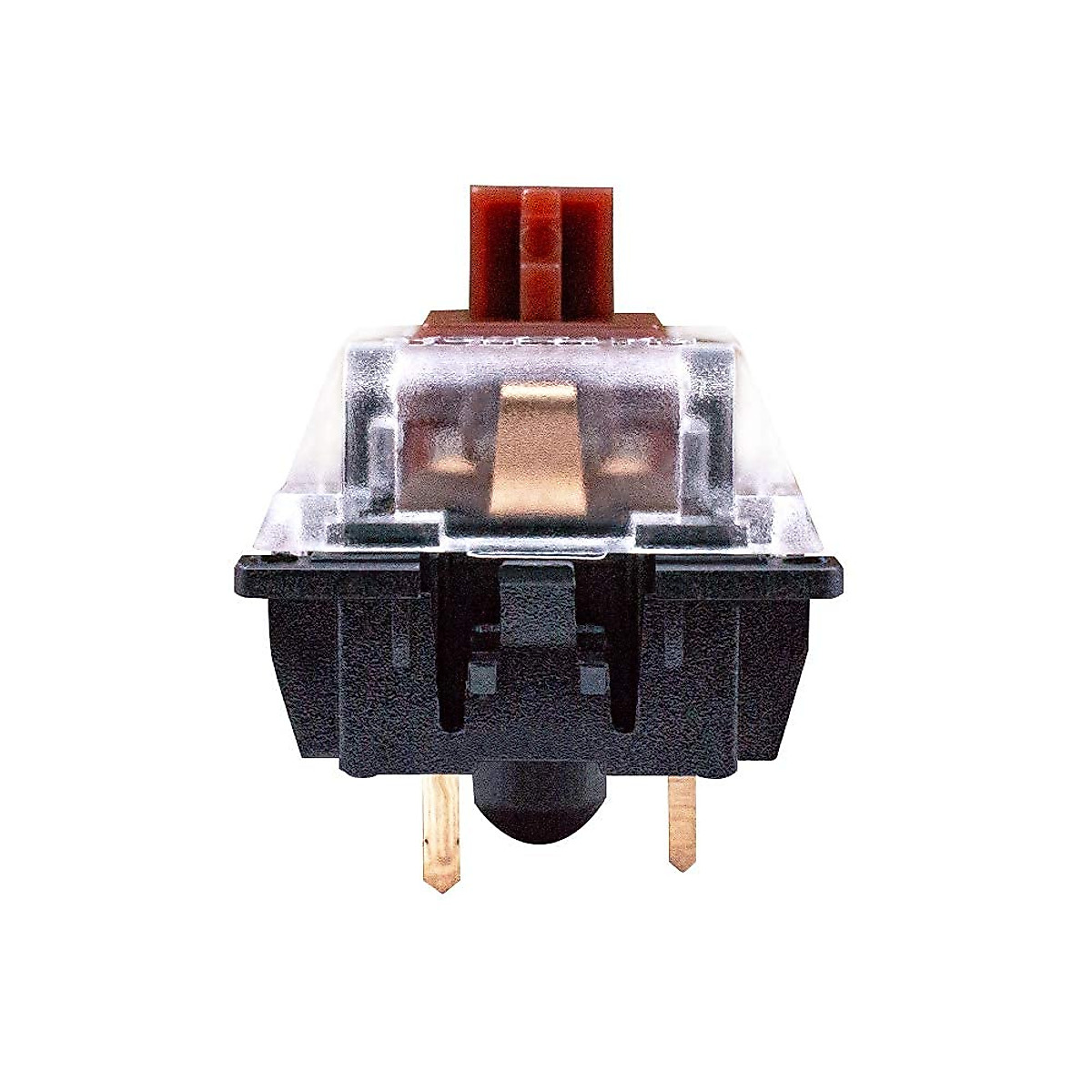 Granvela Gateron KS-8 Brown Switches with Black Bottom, Smooth Tactile Feedback, 55g Actuation Force, 3-pin Design, Compatible with Cherry MX Keyboards, 65-Pack