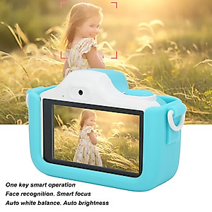 WiFi Cartoon Camera Toy, IPS Touch Screen Kids Digital Camera 48MP Dual Camera 1000mAh Rechargeable for Gifts