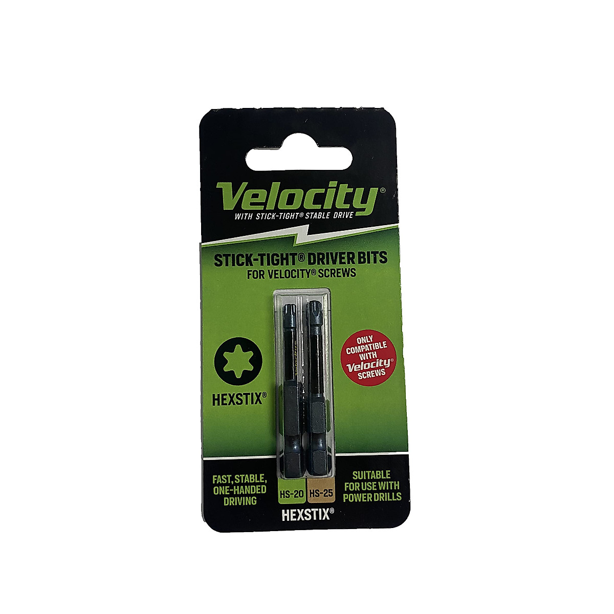 Velocity™ Hexstix Carded Bit Pack