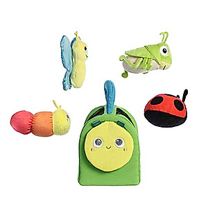 Aurora® Engaging Baby Talk™ My Critter Keeper™ Baby Stuffed Animal - Sensory Delight - Interactive Learning - Multicolor 8 Inches