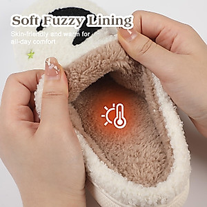 Menore Meet Me At Midnight Slippers for Womens Mens Soft Warm Fuzzy House Slides Memory Foam Lightweight Slip-on Slippers Indoor Outdoor