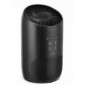 LTLKY Air Purifier for Bedroom,Small Air Cleaner for Desktop,USB Cord Power Version (BS01-Black)