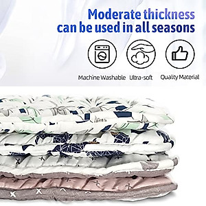 Baby Carriage Cushion, Universal Breathable Stroller Mat, Stroller Cushion for Strollers 100% Cotton, 34x78cm 1 Pack (Black Bear)