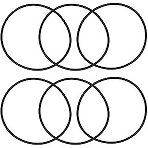 AppliaFit 6-Pack O-Ring Gasket Seals Compatible with GE HHRING - Fits Whole Home Filtration Models GXWH30C, GXWH35F, GXWH38F, GXWH38S, GXWH40L, WS03X10039, FXHSC, FXHTC