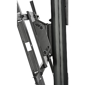 Displays2go LPGP36WB2 Dual TV Stand, Single Sided, for 30-60 Inch Flat Screen Monitors, Camera Tray