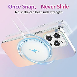 Dosanlues Strong Magnetic Iridescent Matte for iPhone 14 Pro Max Case for Women Girls, Translucent Compatible with MagSafe Slim Protective Cover 6.7inch 2022