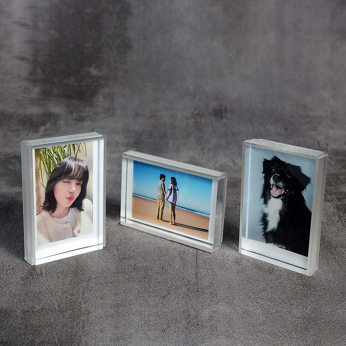 LAGIPA Polaroid Picture Frames, Instax Mini Frame for Photo, Small Picture Frames 2x3, Acrylic Polaroid Frames Desktop, Wallet Size Picture Frame For Fujifilm Polaroid Film (3 Pack)