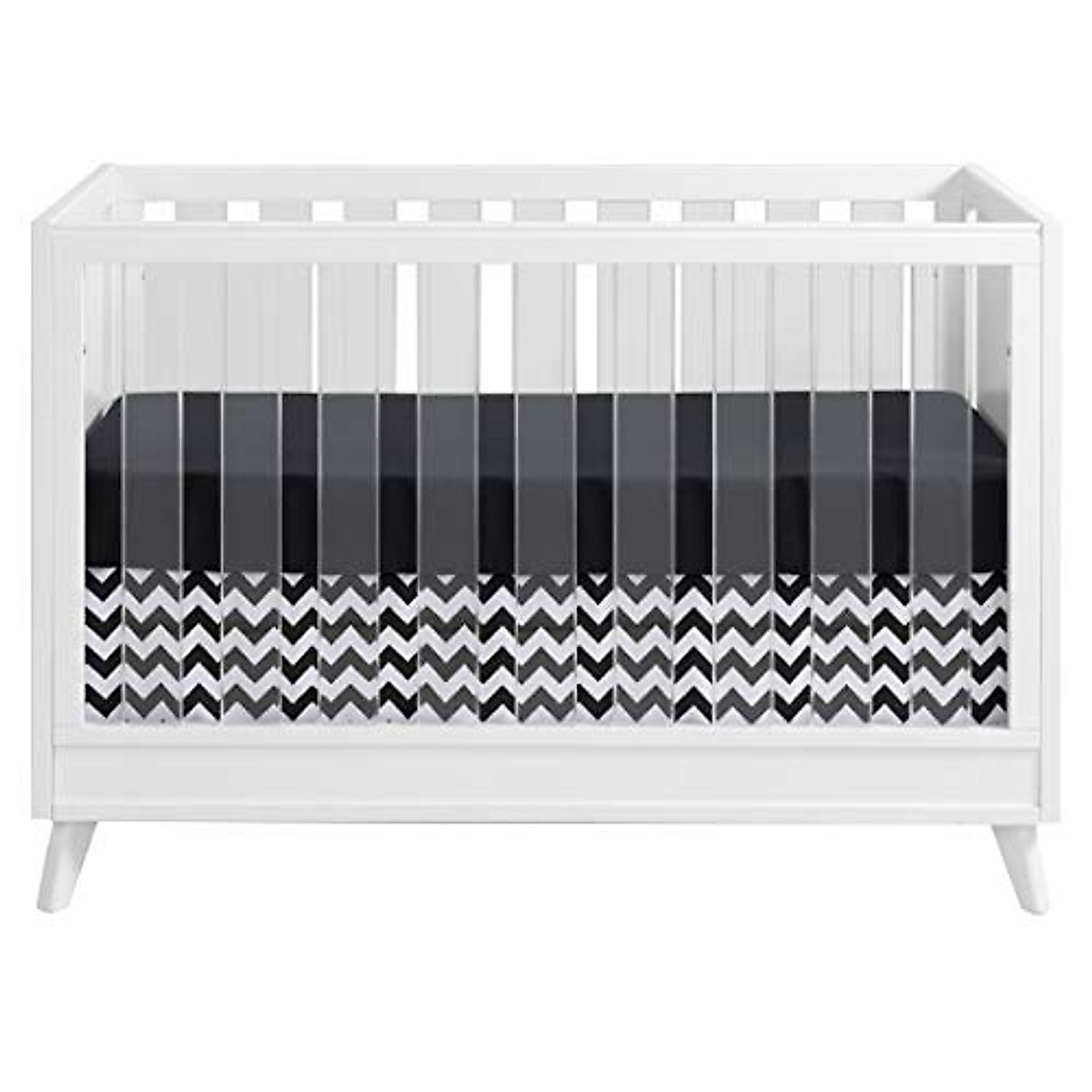 Oxford Baby Holland Modern 3-in-1 Convertible Island Crib, White, GreenGuard Gold Certified
