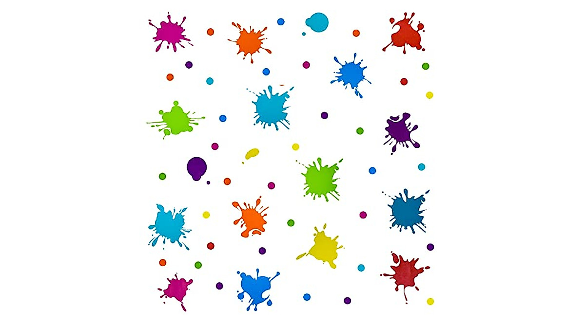 Maydahui Colorful Paint Splatter Wall Decals for Kids Rooms