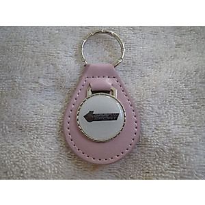 1982-1987 REGAL GRAN NATIONAL GRAN SPORT LOGO LEATHER KEYCHAIN - PINK