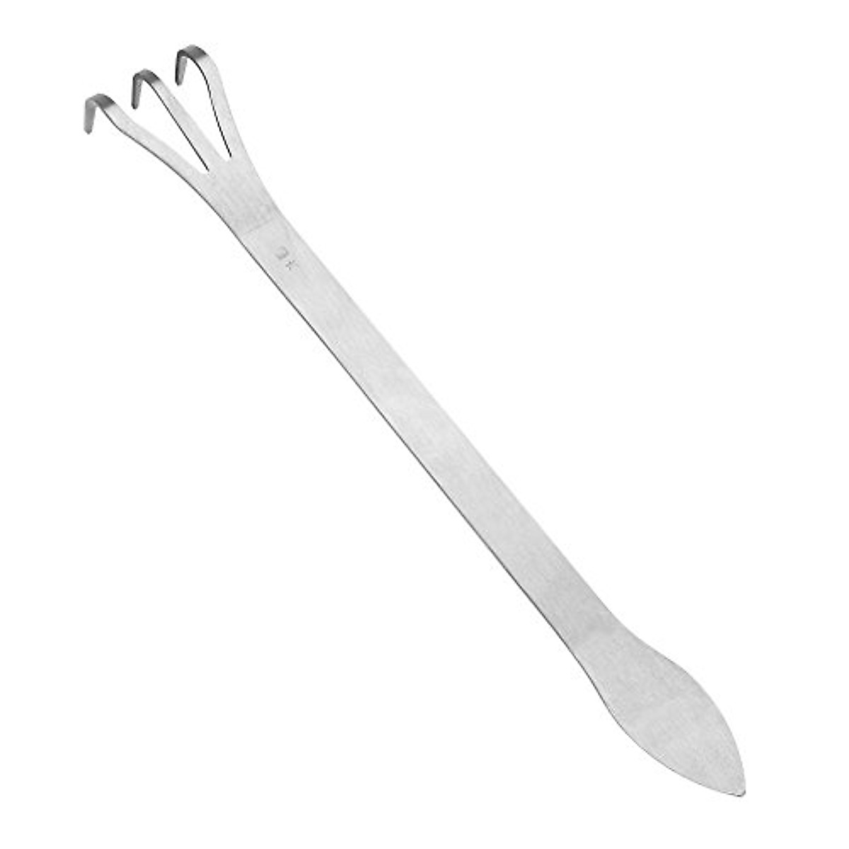 ViaGasaFamido 3-Prong Gardening Rake, Stainless Steel Bonsai Root Rake Gardening Cultivator Soil Farming Tools with Ergonomic Handle