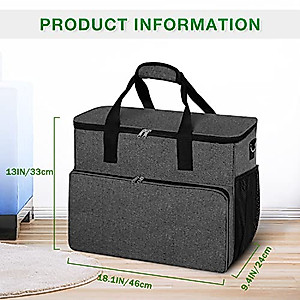 TXIYEAN Storage Bag Compatible with Bissell Carpet and Upholstery Cleaner 1400B/3353, Carrying Bag for Steam Cleaner, Steam Cleaner Organizer, Travel Carrying Case (Bag Only!)