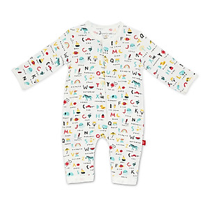 Magnetic Me Easy-Close Modal Coverall Jumpsuit ABC Love 18-24 Months