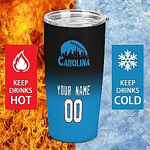 Custom Car Tumbler,Tumblers Stainless Steel 20.8oz,Personalized Football Cup,Sports Travel Coffee Mug,Customized Presents Gifts for Mother's Day Friends Fan Players Coach Lovers,Custom Number and Name