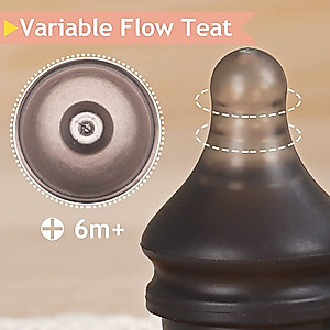 haakaa Baby Bottles Reusable Baby Food Pouches Squeezable Yummy Pouch for Milk/Juices/Purees, 260ml Squeeze & Feed Bag for Breastfeeding, Freezer Safe, Variable Flow Teat, 6M+