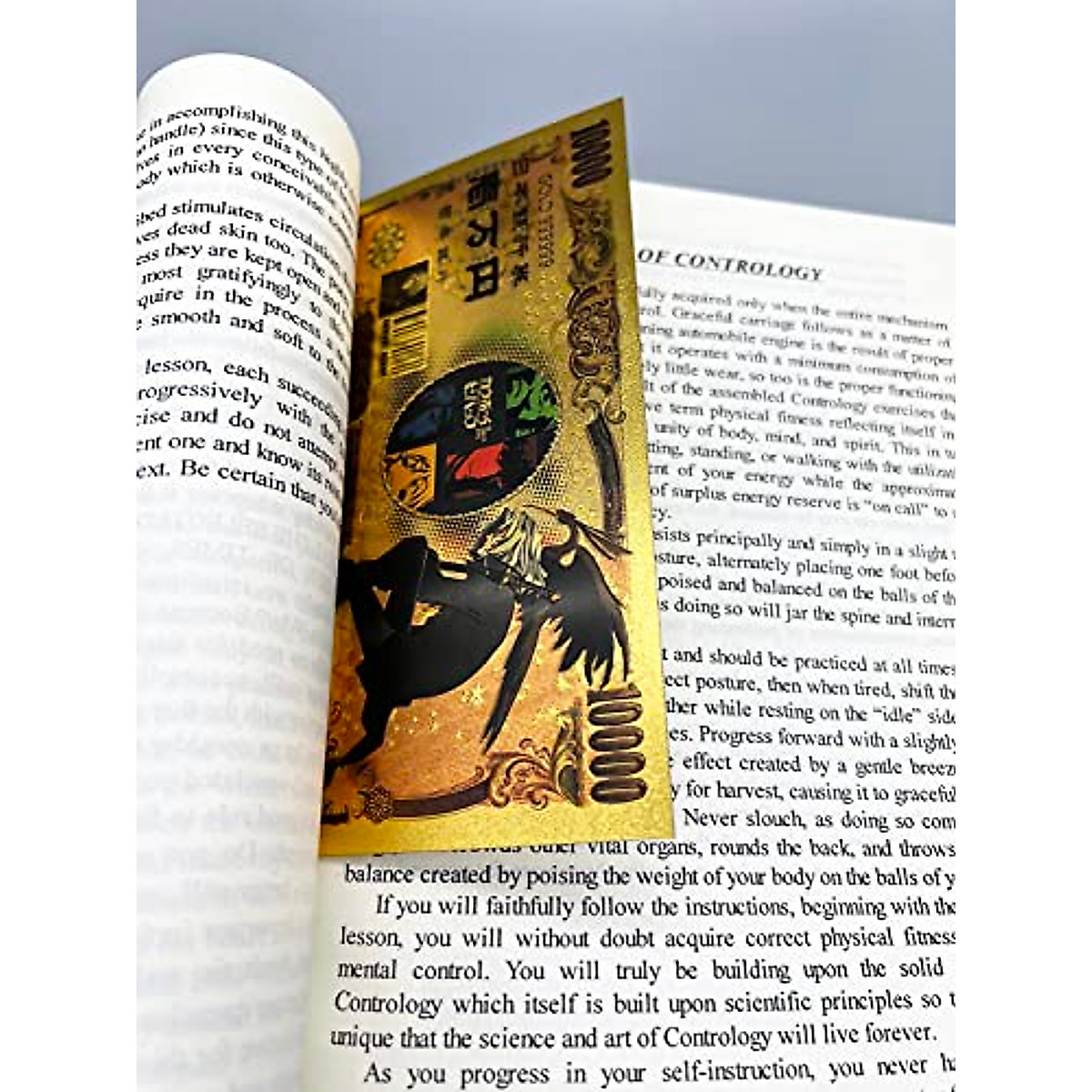YJacuing Anime Cowboy Bebop Gold Coated Banknote, Limited Edition Collectible Bill Bookmark (6 PCS Collection)