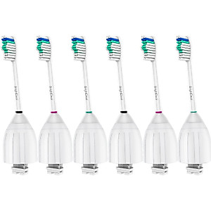 BrightDeal Replacement Toothbrush Heads Compatible with Philips Sonicare Toothbrush Electric Handle, for Sonicare E Series Essence, Xtreme, Elite, Advance and CleanCare Toothbrush, 6 Pack