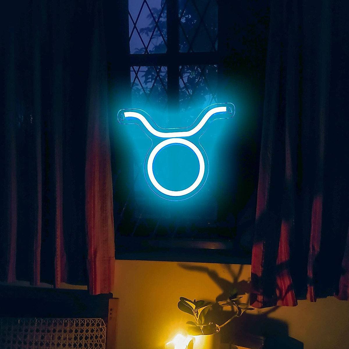 BerniceKelly The Zodiac Horoscope Neon Sign, Taurus LED Neon Signs for Wall Decor, Astrology Zodiac Horoscope Neon Lights Beautiful Spiritual, Birthday Party, Home Kids Room Decor Taurus
