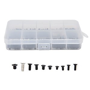 Screw, 500pcs Screws Various Sizes Cross with Storage Box for Maintenance