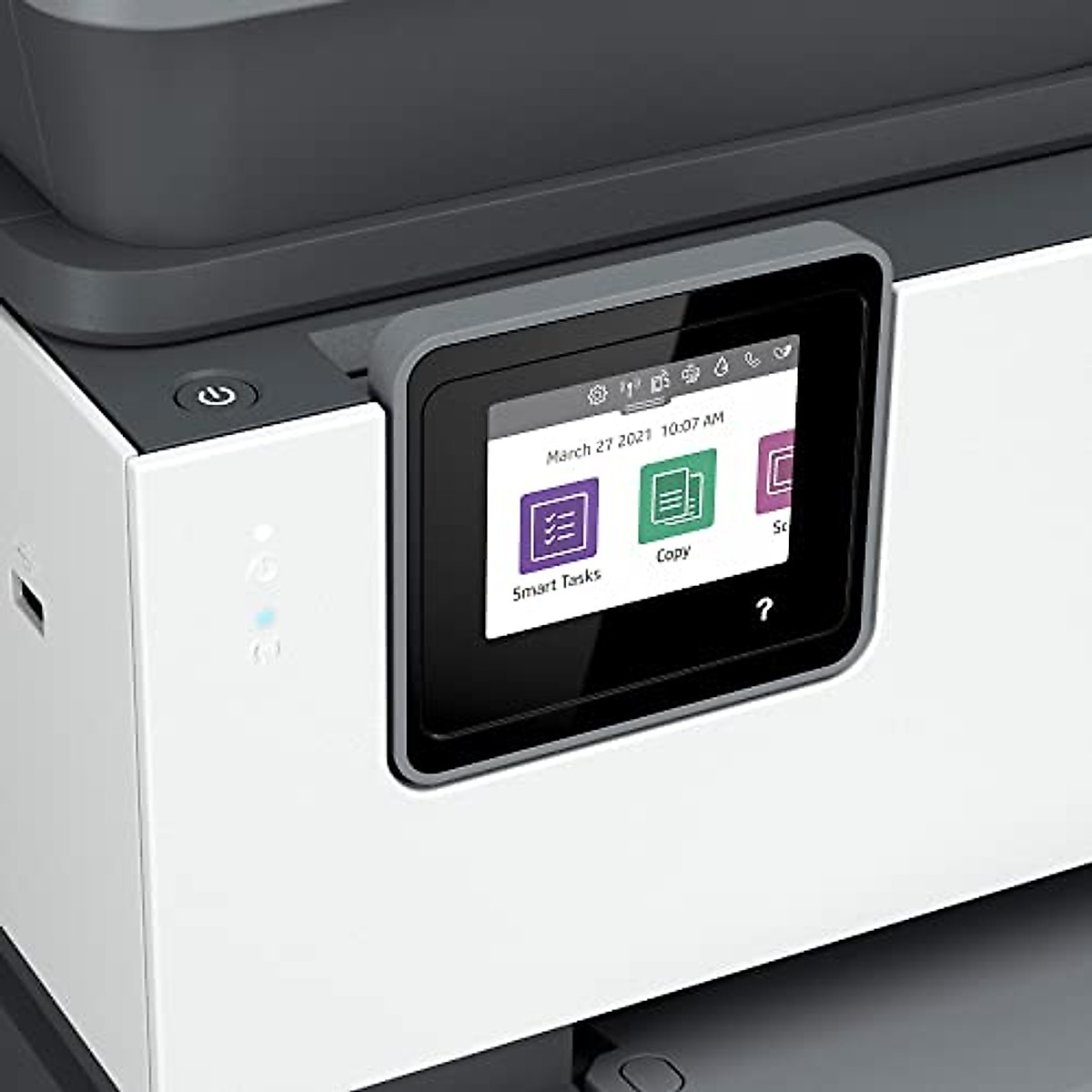 HP OfficeJet Pro 9018e Wireless Color All-in-One Printer with Bonus 6 Months Instant Ink with HP+ (1G5L5A), White