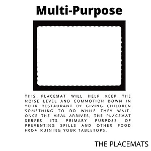 Rectangle Disposable Paper Placemat (100 Pack) - 10 x 14 Inches White Eco-friendly Heavy weight 60 pound paper Place Mat Wavy Scalloped Edge