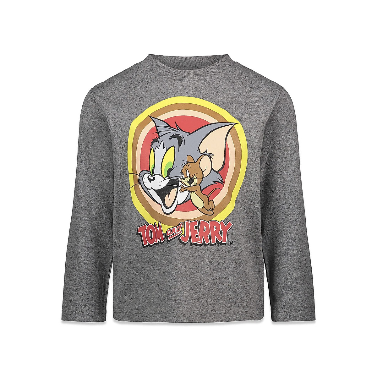 Warner Bros. Tom and Jerry Big Boys 2 Pack Long Sleeve Graphic T-Shirt 10-12 Multicolored