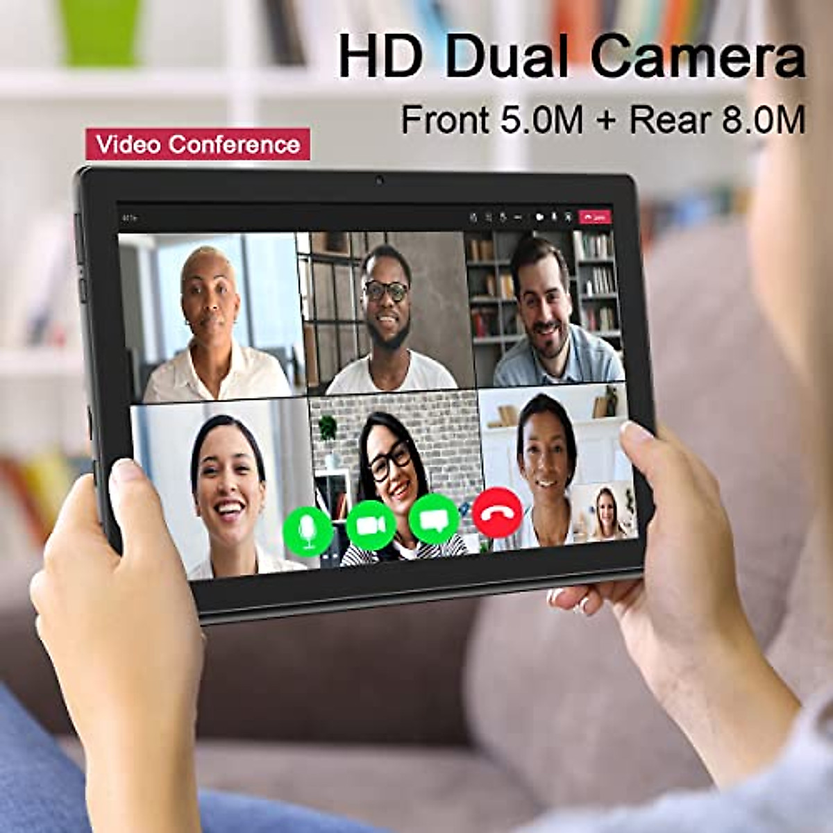 Android 12.0 Tablet, 10 inch 2GB RAM 64GB ROM, 512GB Expand, Tablet with Dual Camera, WiFi, Bluetooth, HD Touch Screen, Google GMS Certified