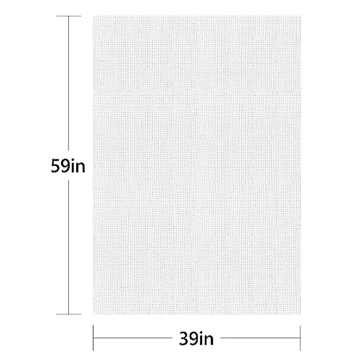 Cross Stitch Aida Fabric 16 Count, 59 by 39 Inch Large Size, Classic Reserve Cross Stitch Aida Cloth for Home DIY Embroidery Decoration