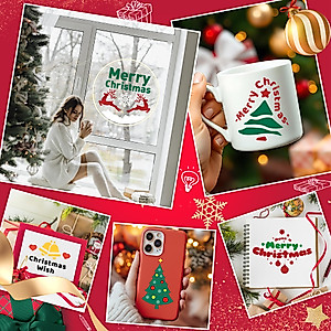 EPRCUT Permanent Vinyl for Cricut, 24ft Adhesive Vinyl Bundle for DIY Christmas Decorations Outdoor, Birthday, Wedding Party, Festival, 24 Counts Cricut Vinyl 12"x12" Sheets, Wall Stickers, Car Decals