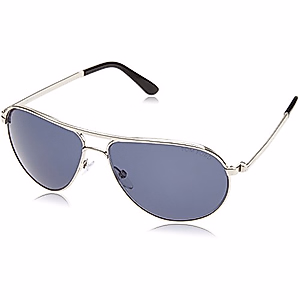 Tom Ford Marko Aviator Sunglasses FT0144 58, Silver, 58-13-140