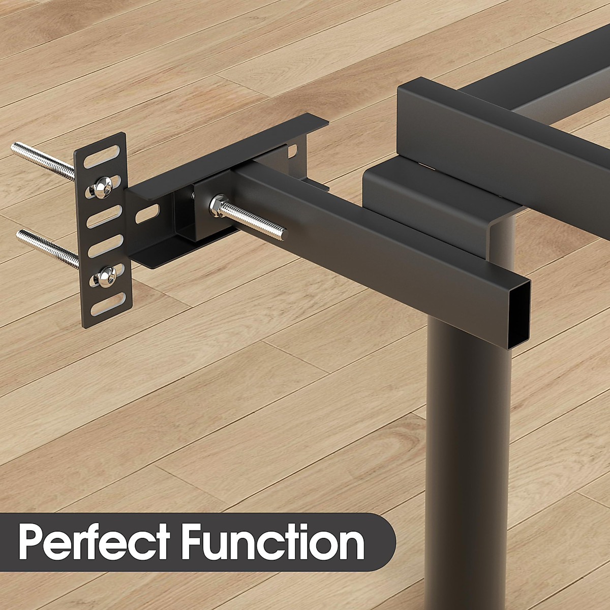 Headboard Brackets,Adjustable Bed Headboard Brackets,Universal Headboard Brackets,Black Headboard Attachment Kit Headboard Kit for Adjustable Bed