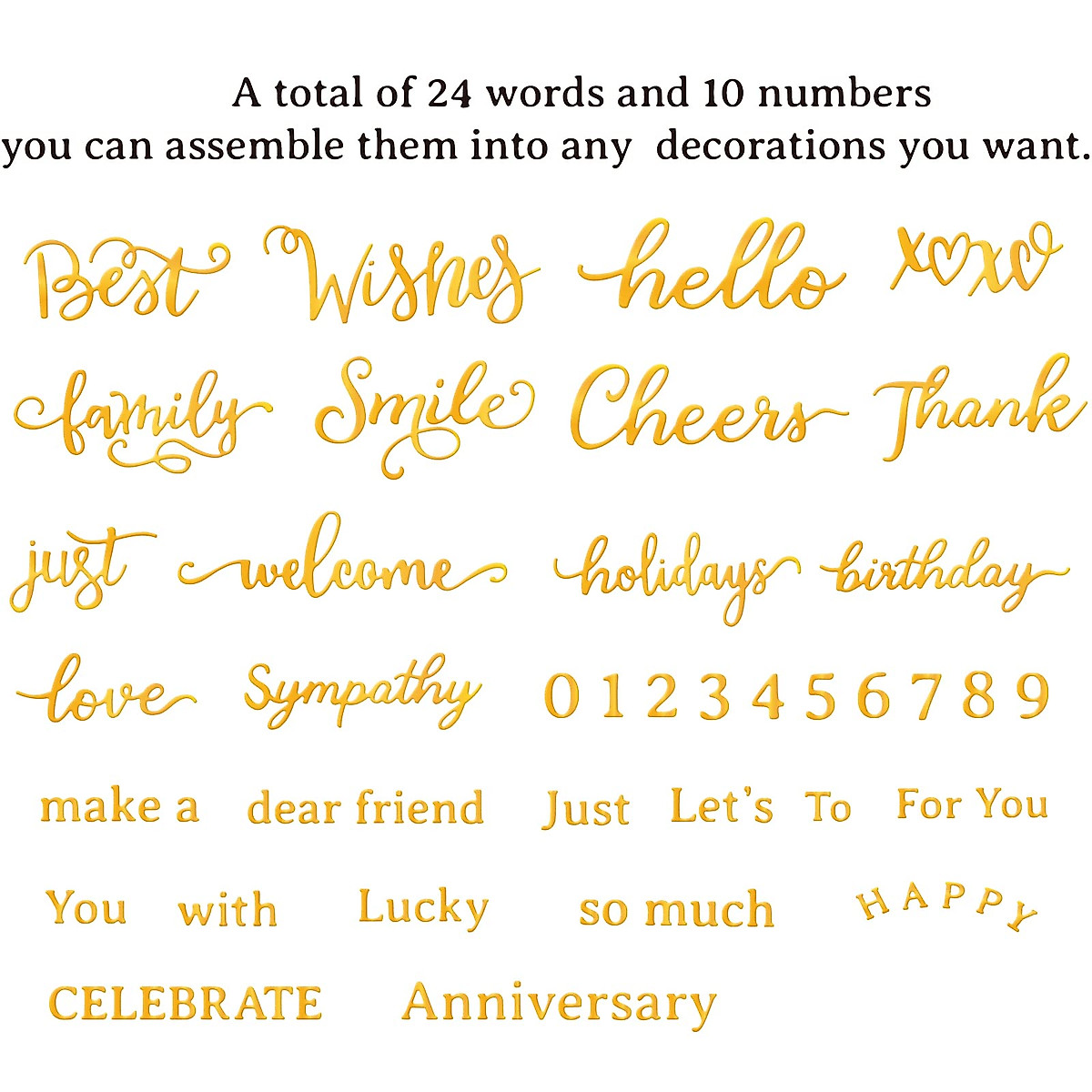 GLOBLELAND Grateful Blessed Words Hot Foil Plate for DIY Foil Paper Holiday Embossing Word DIY Foil Embossing for Scrapbooking Decor Cards Making Matte Platinum