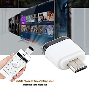 Universal Remote Controller, Universal Mobile Phone IR Control Remote Controller Suitable for Android Smartphone (Micro USB for Mobile Phones)