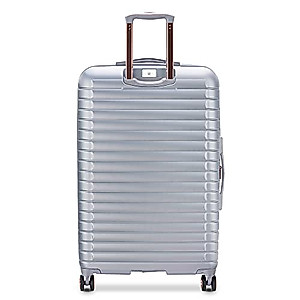 DELSEY PARIS Cruise 3.0 Hardside Expandable Luggage with Spinner Wheels, Platinum, Checked-Large 28 Inch