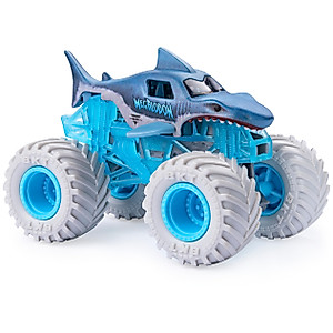 Monster Jam, Official Megalodon Mayhem Playset with Exclusive 1:64 Scale Megalodon Die-Cast Monster Truck