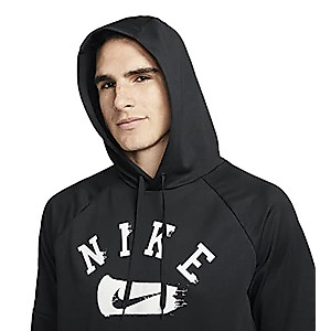 Nike Therma-FIT Graphic Baseball Hoodie (as1, alpha, s, regular, regular, Black)