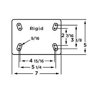 Spring Loaded Caster with 10" x 3" Duralast XC Wheel (R-AEZFFM-13DB70)