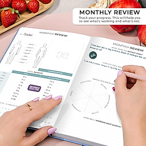 Clever Fox Weekly Meal Planner - Weekly & Daily Meal Prep Journal with Shopping and Grocery Lists for Menu Planning, Healthy Diet & Weight Loss Tracking, Lasts 1 Year, Undated, A5 - Light Blue