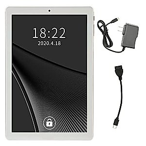 Tablet Processor 8 Cores 10 Inch Tablet with 3 Slots Dual SIM Dual Standby with WiFi 3G 5G Network for Students to Work (US Plug)