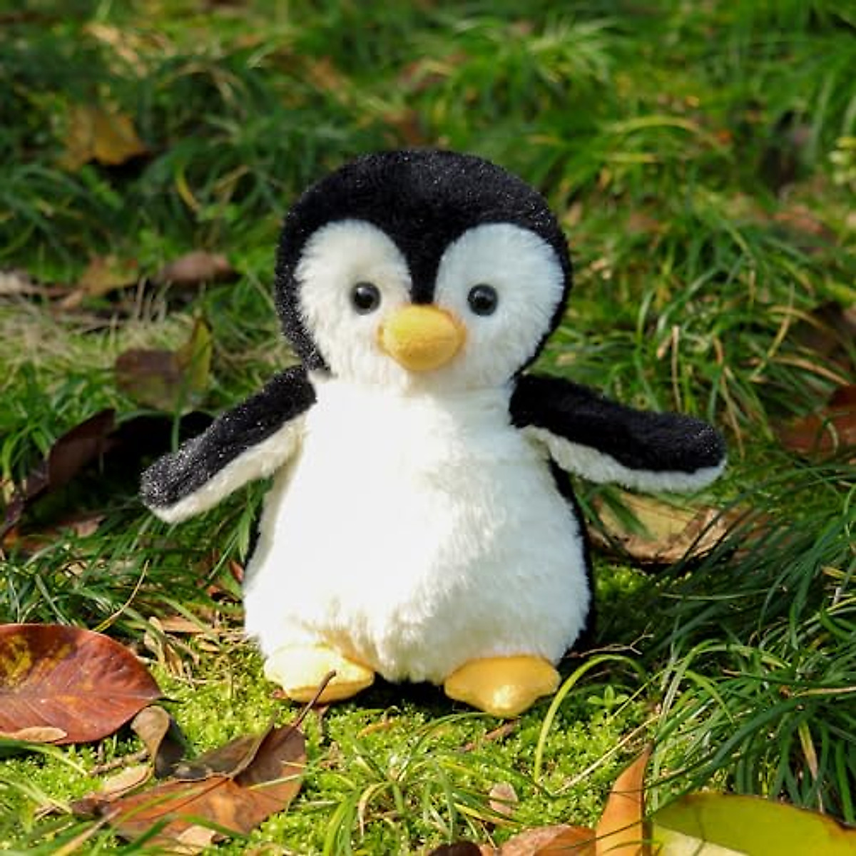 Apricot Lamb Antarctic Toys Plush Black Penguin Stuffed Animal Soft Cuddly Perfect for Child (Black Penguin ，8 Inches)