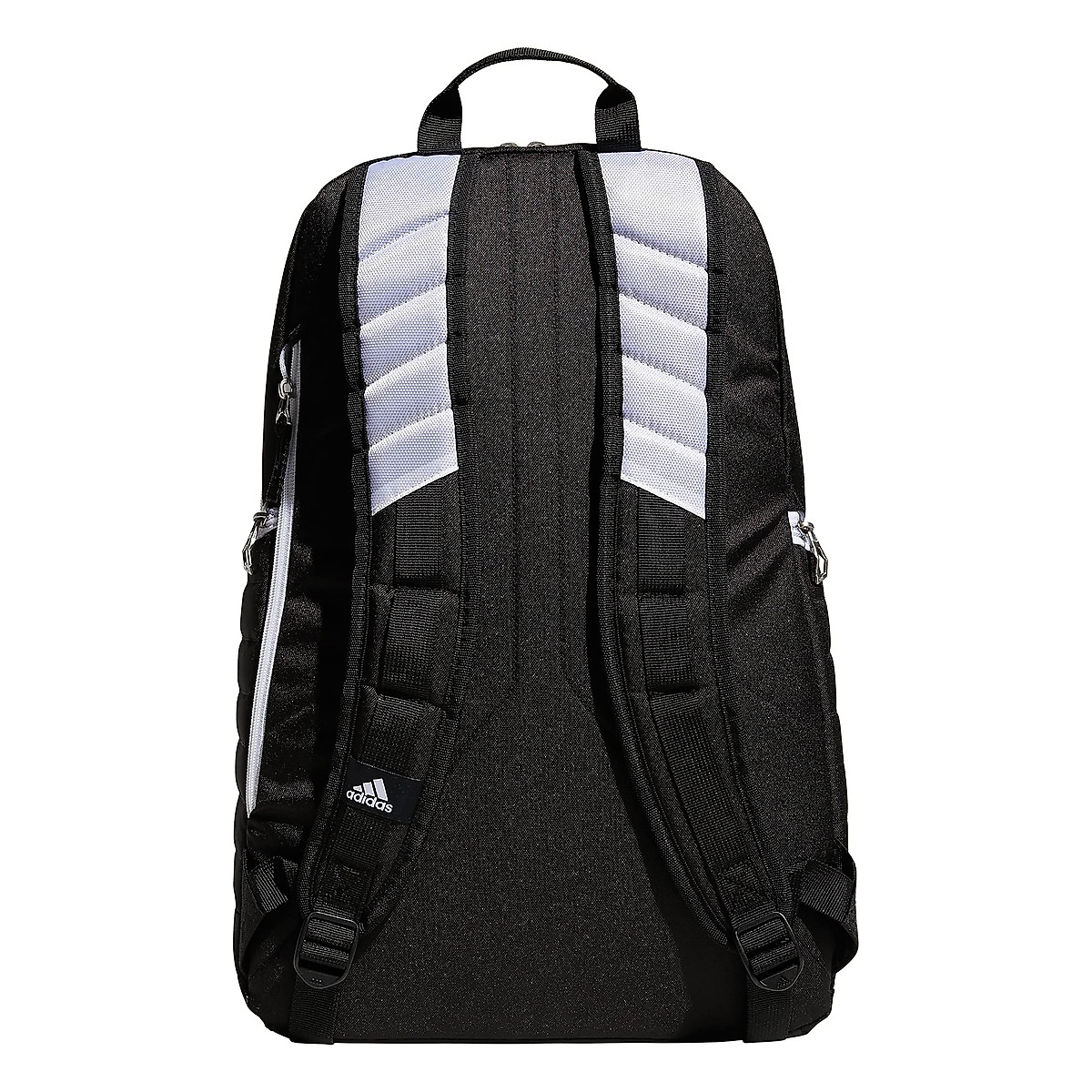 adidas Tour Tennis Racquet Backpack, Black/White/Silver Metallic, One Size