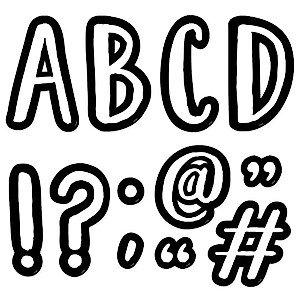 CTP Café (Core Décor) Punch-Out Letters for Classroom – Essential Homeschool Supplies – Top Back To School Supplies